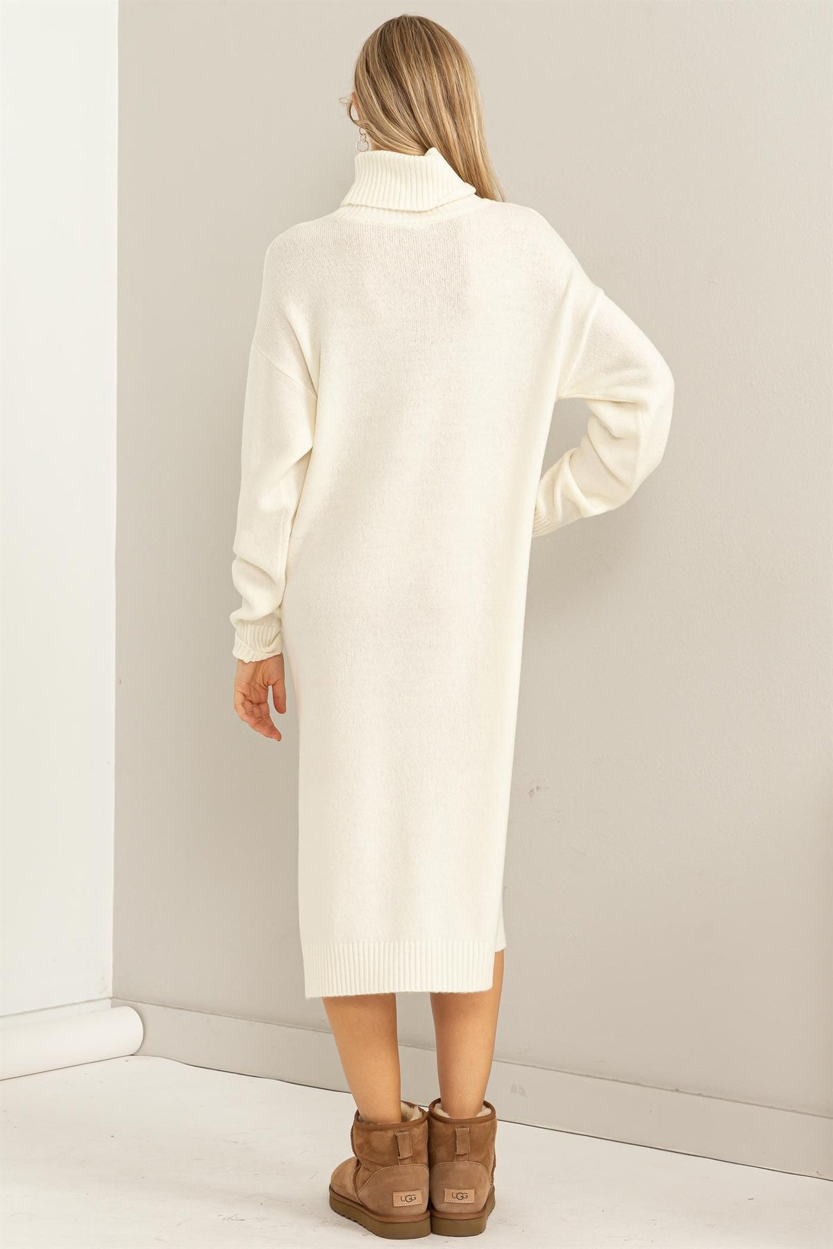 Elia Sweater Dress in Cream | Dema Collective | HYFVE